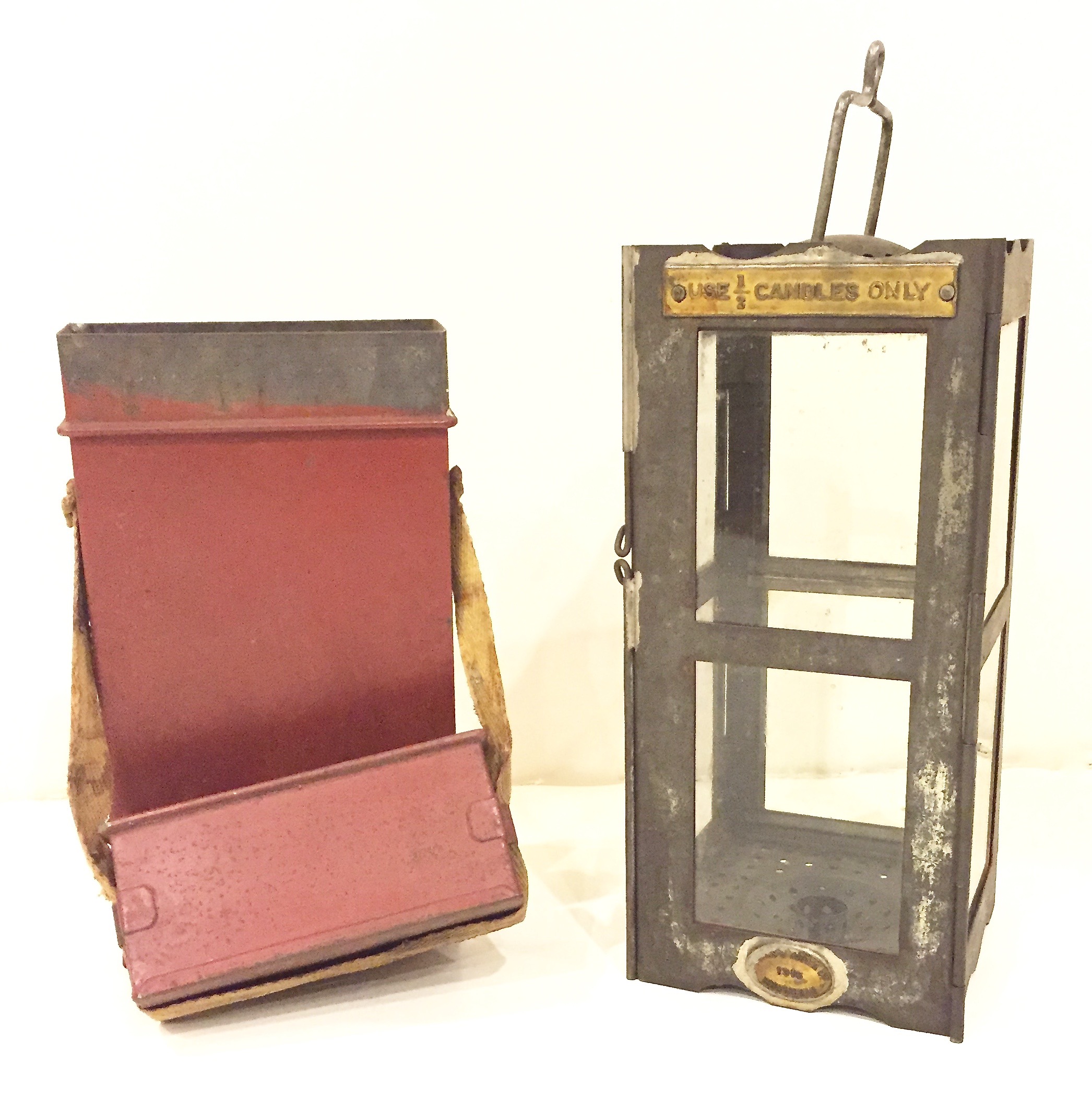 WW1 1916 British Army Trench lantern and Case A scarce example of the ...