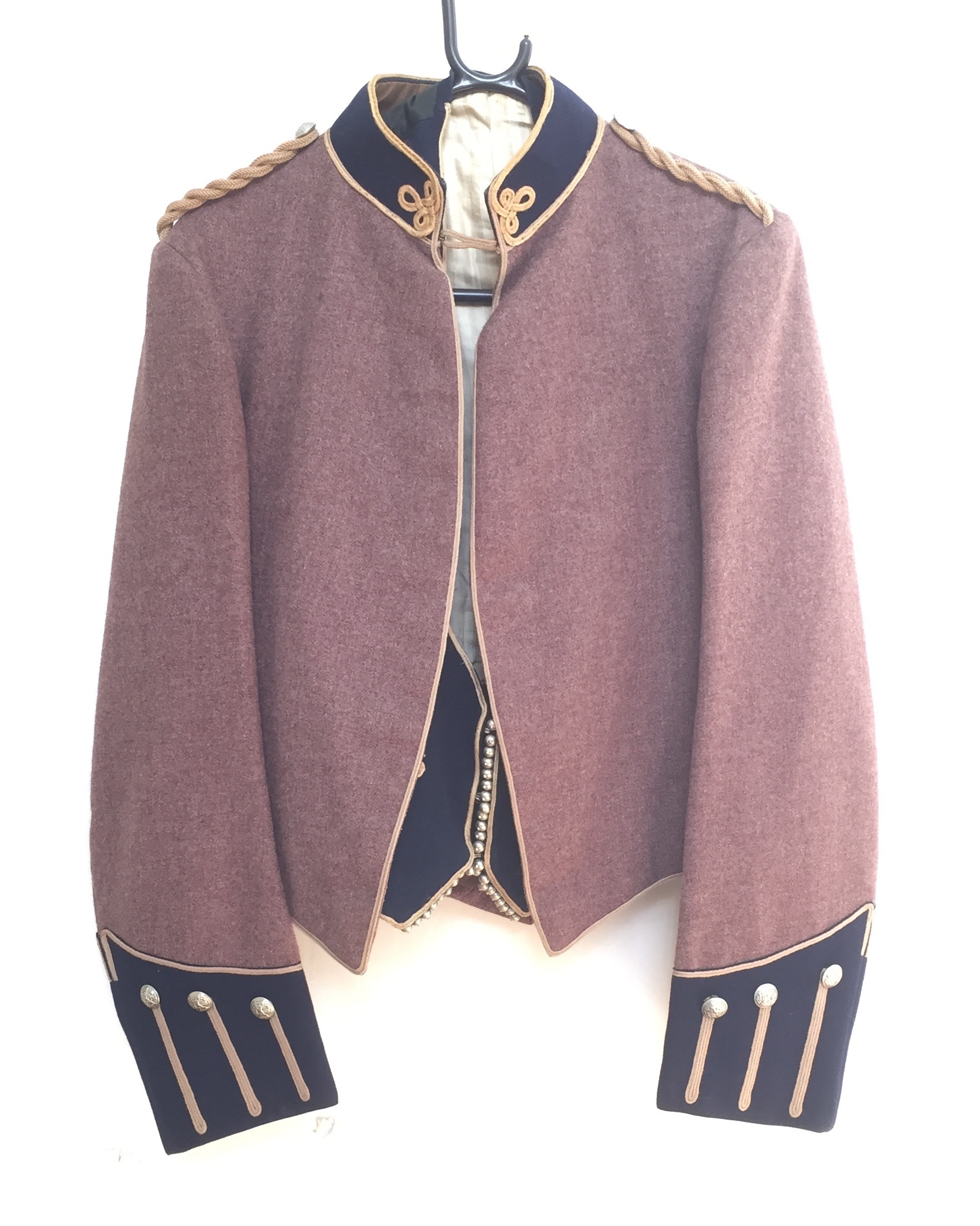 London Scottish Mess Jacket & Waistcoat. The shell pattern jacket is of ...