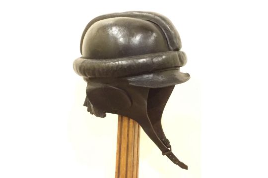 German WW1 1918 Imperial German Air Service Issue Flying Helmet. a good ...