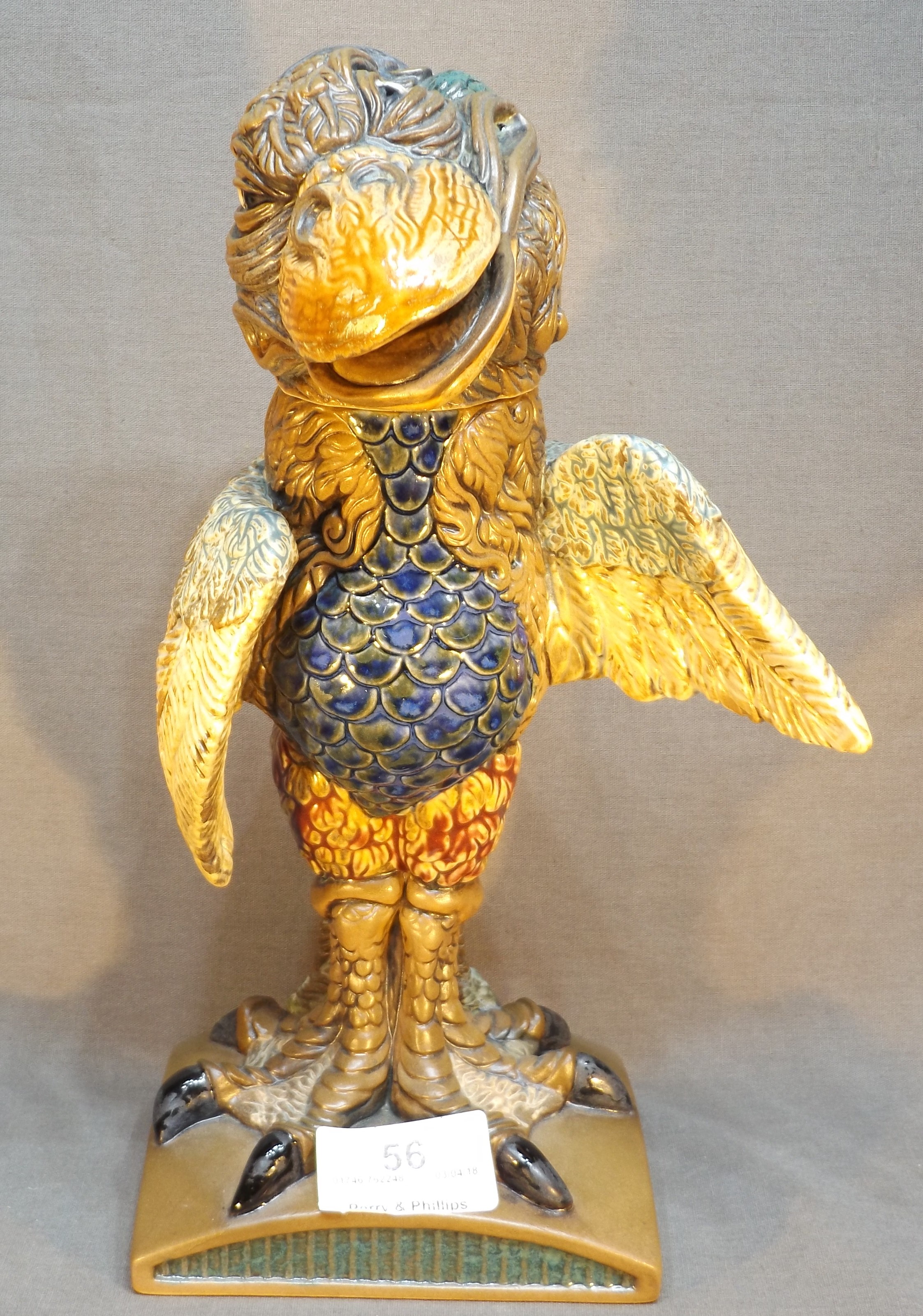 Burslem Pottery Hand Made Stone Ware Grotesque Figure after the Martin ...