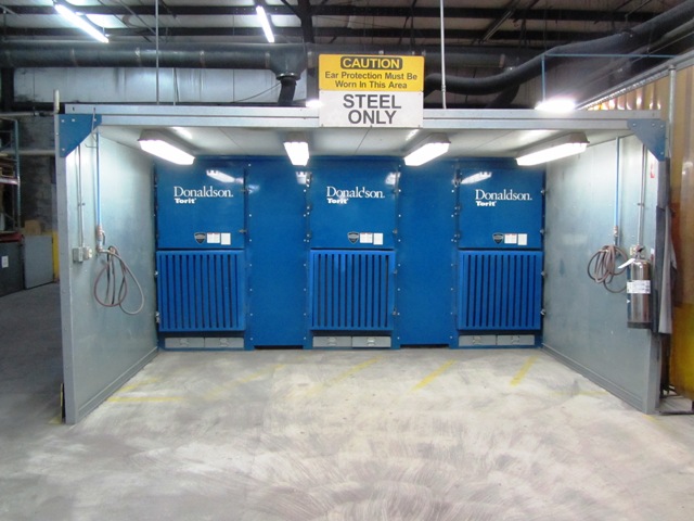 Donaldson Torit Model DW56 Power Module Grinding Booth with (3) Modules ...