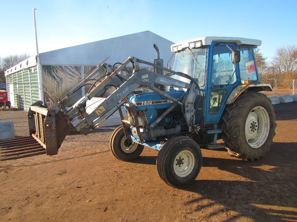 Ford 7610 Tractor c/w Farmhand Loader Reg. No. D768 KRE