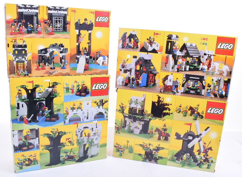 Two Original Vintage Lego Robin Hood Sets:6066 camouflaged outpost and ...