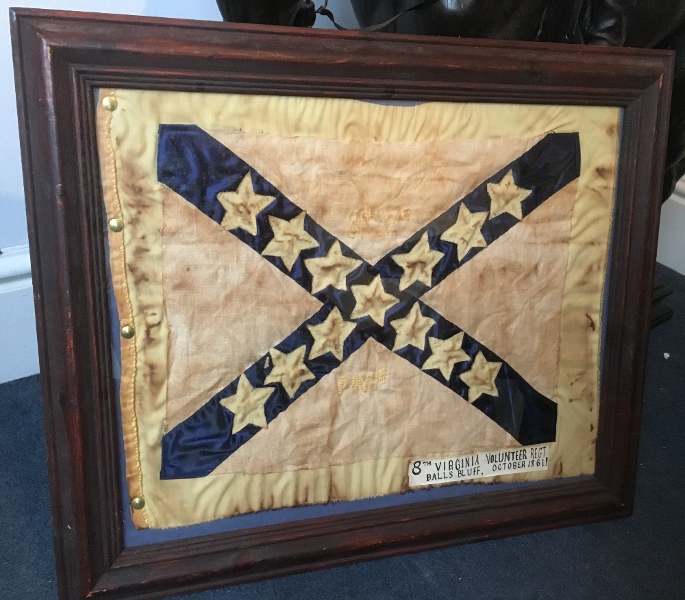 An American Civil War flag for the 8th Virginia Volunteer Infantry ...