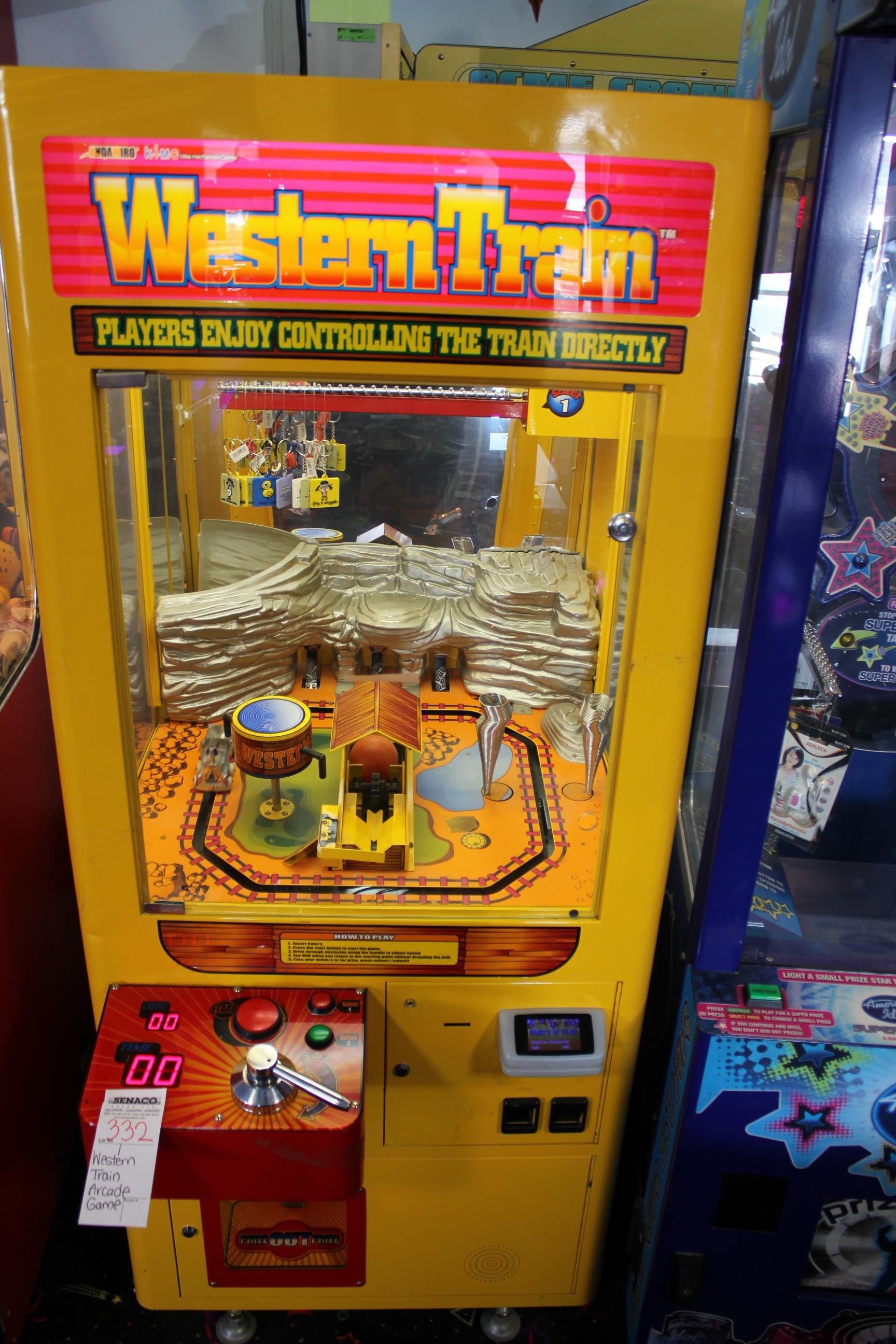 1X, WESTERN TRAIN ARCADE GAME **** CARD SWIPE SYSTEM & GAME PRIZES NOT ...