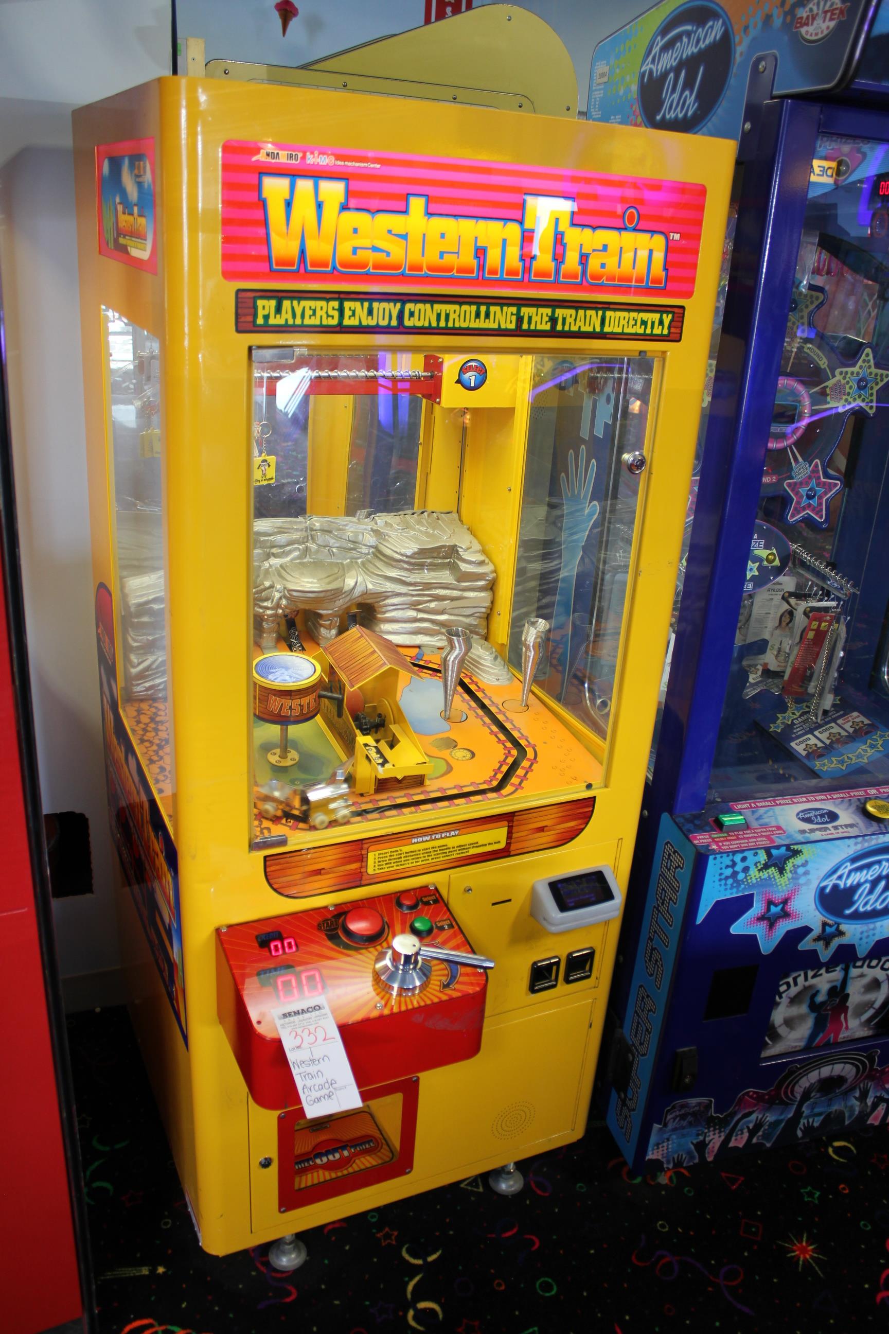 1X, WESTERN TRAIN ARCADE GAME **** CARD SWIPE SYSTEM & GAME PRIZES NOT ...