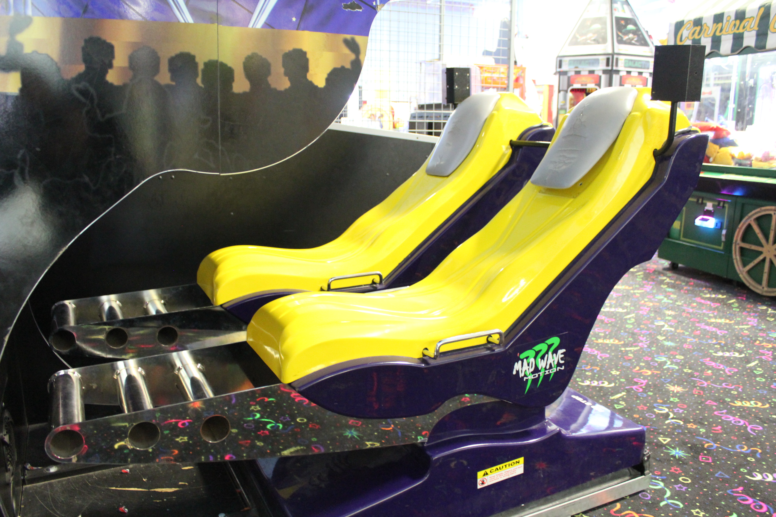 1X, MAD WAVE MOTION THEATER, 2 PLAYER VIDEO GAME **** CARD SWIPE SYSTEM ...