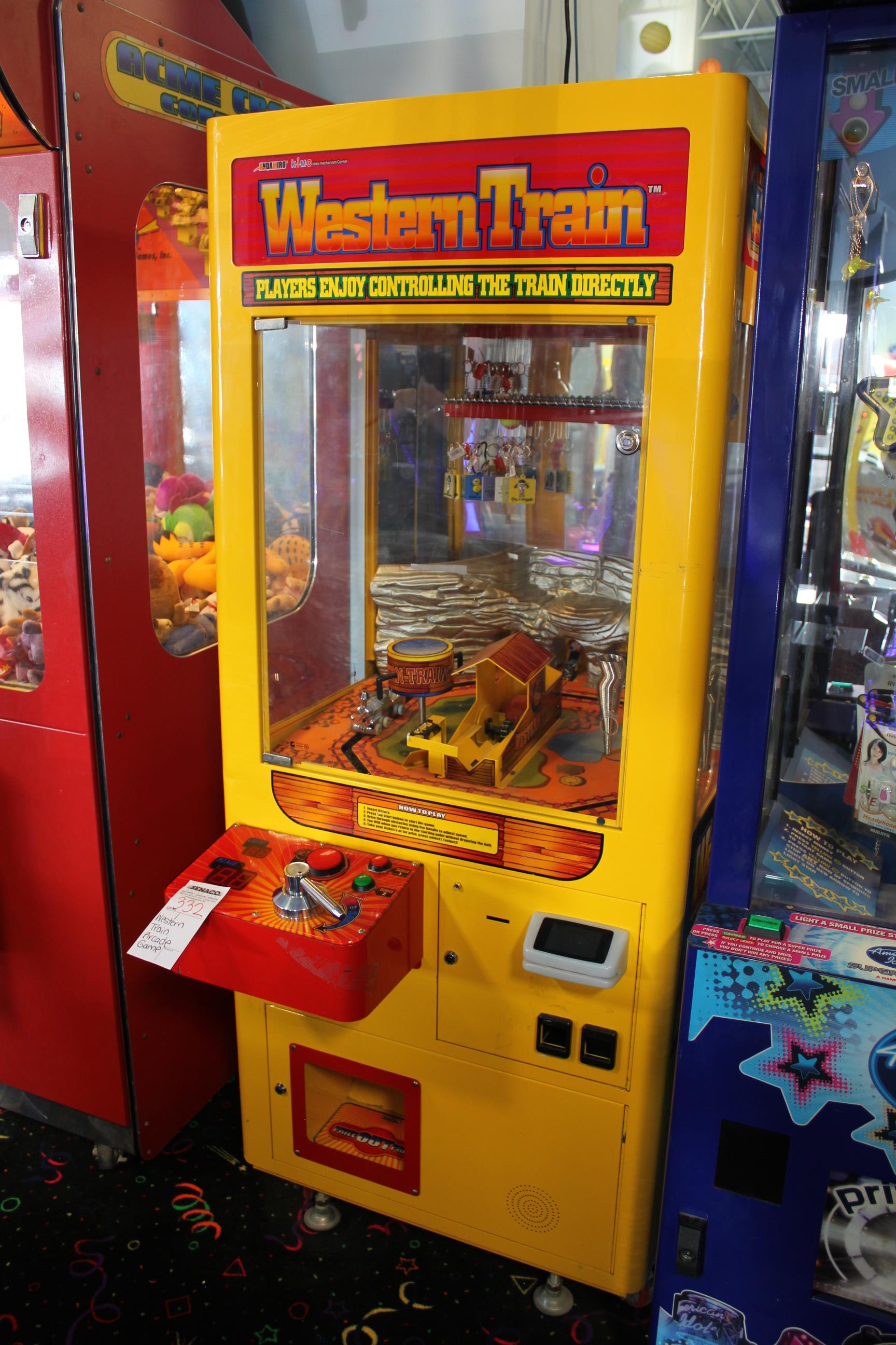 1X, WESTERN TRAIN ARCADE GAME **** CARD SWIPE SYSTEM & GAME PRIZES NOT ...