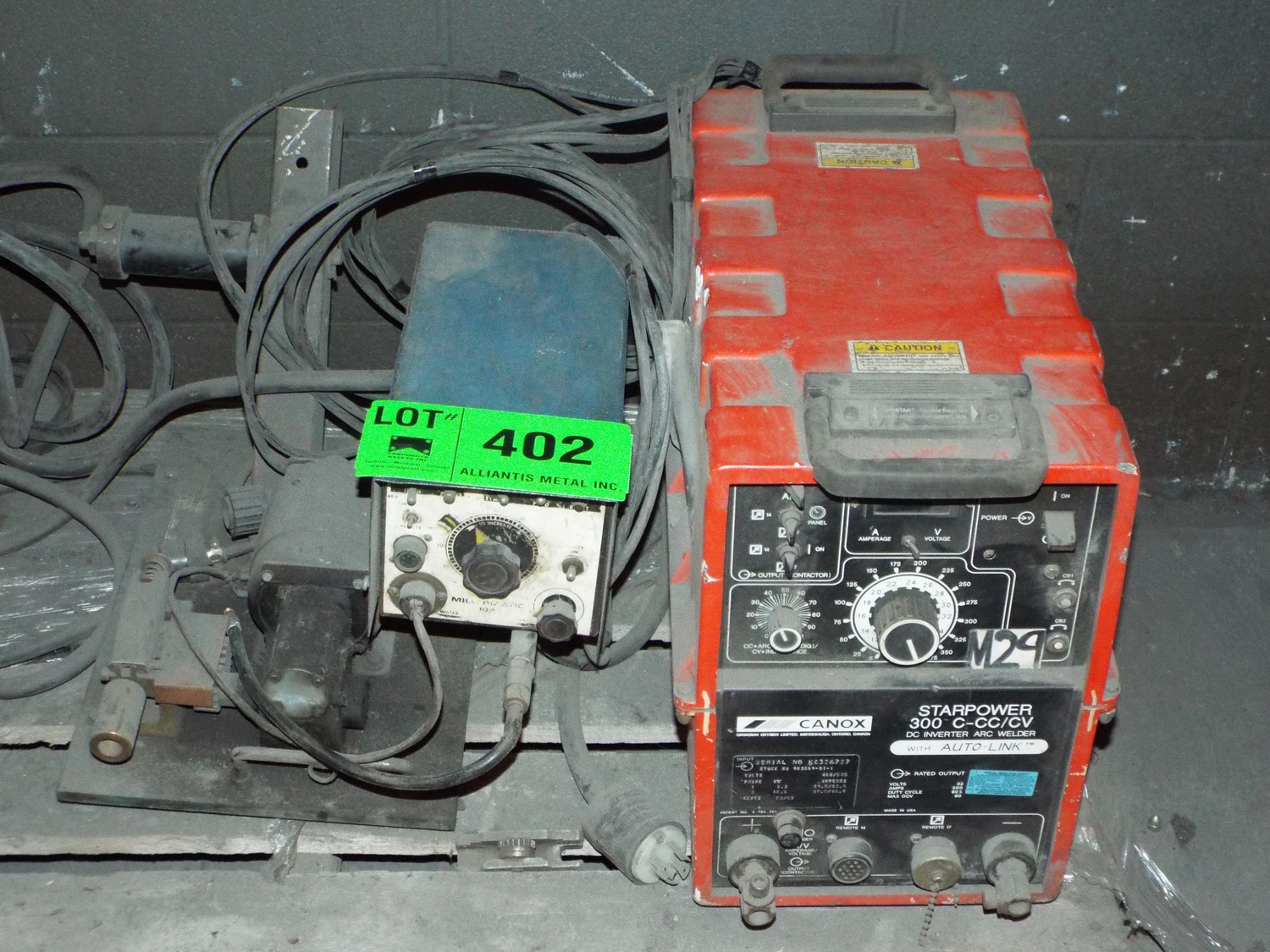 CANOX STARPOWER 300 C-CC/CV ARC WELDING POWER SOURCE WITH MILLER WIRE ...