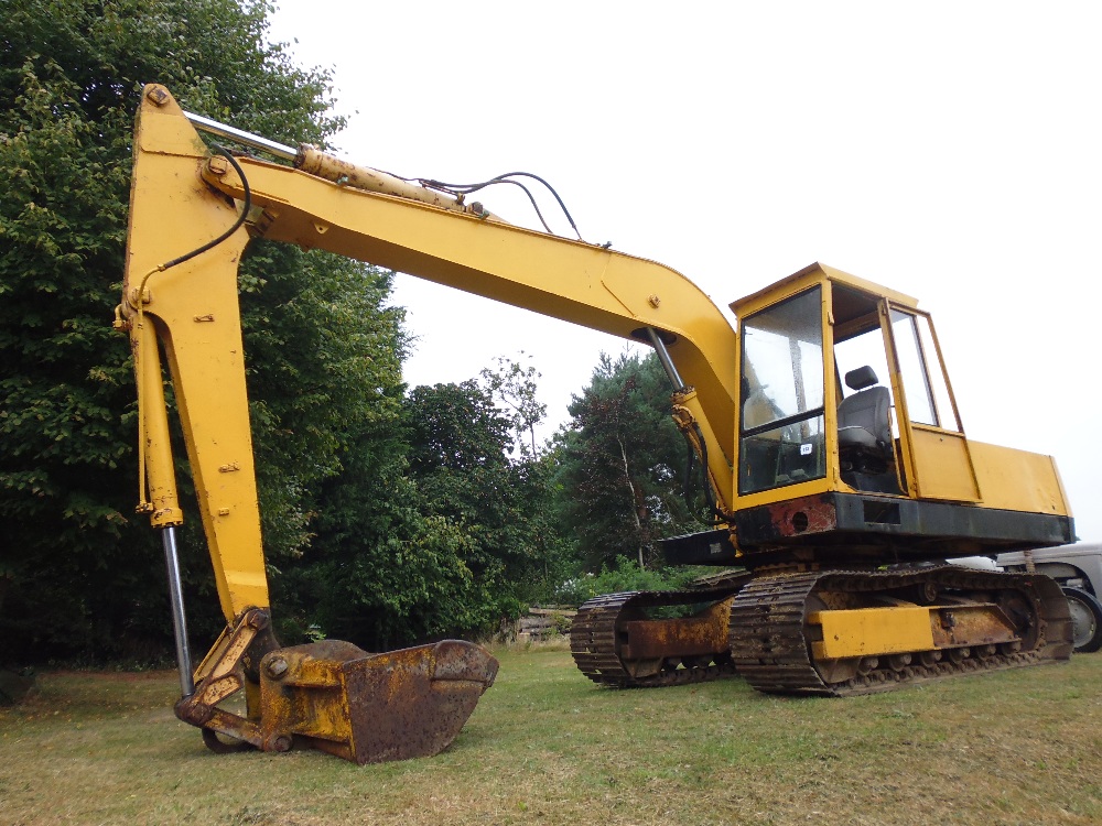 Ford H45 15T 360° digger. Showing 8593 hours. Serial number RE02516. 24 ...