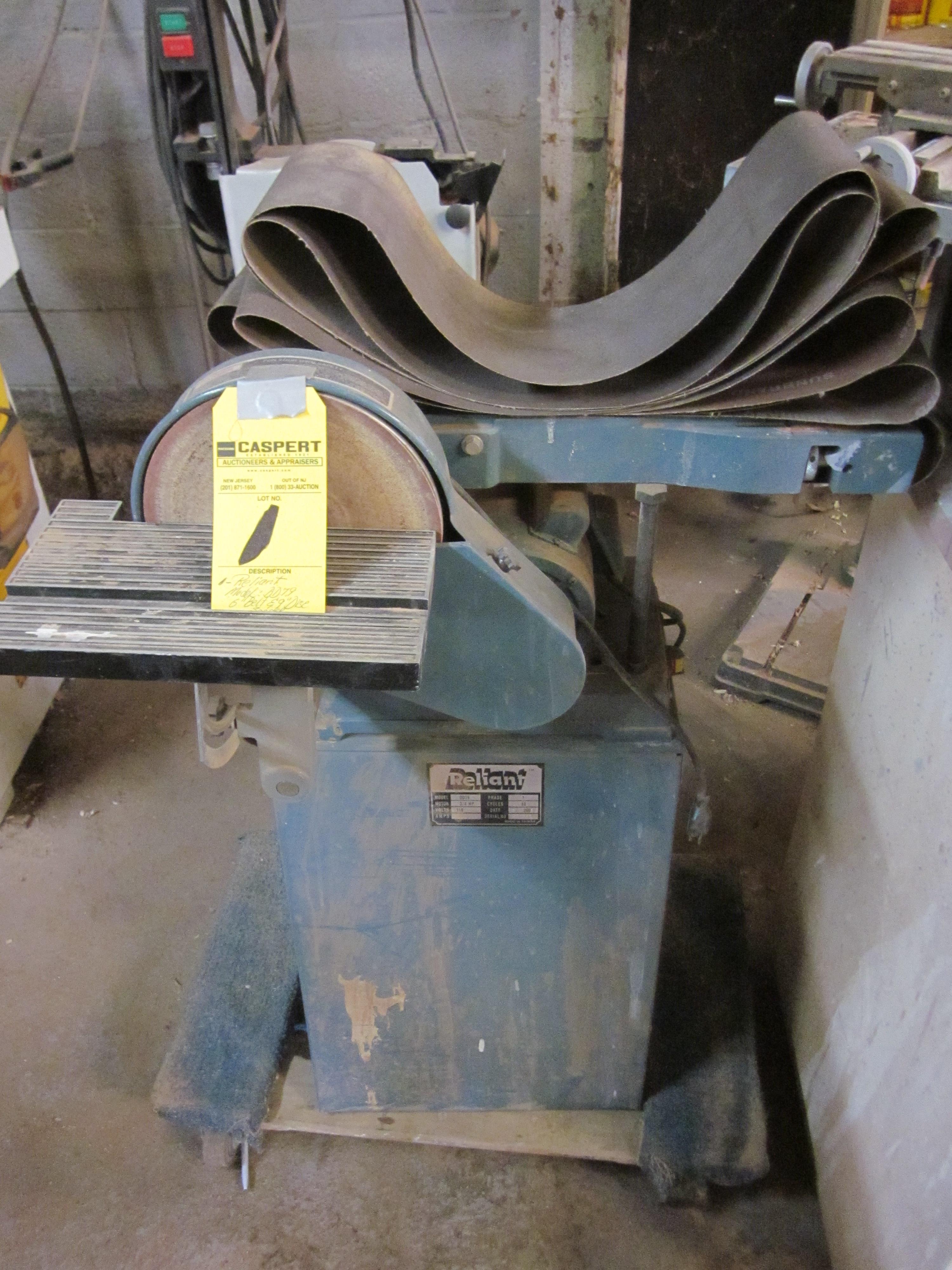 RELIANT 6" BELT & 9" DISC SANDER, M:DD79