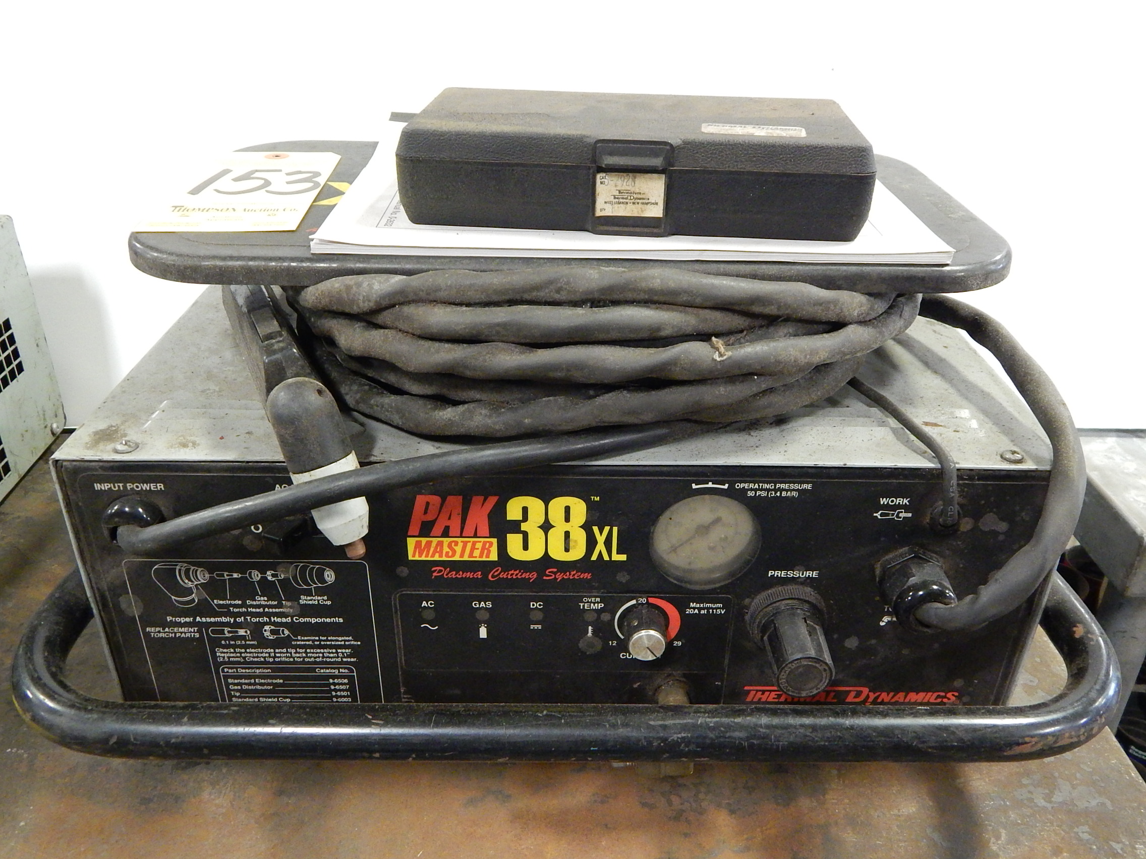 Thermal Dynamics Pak Master 38XL Plasma Cutter