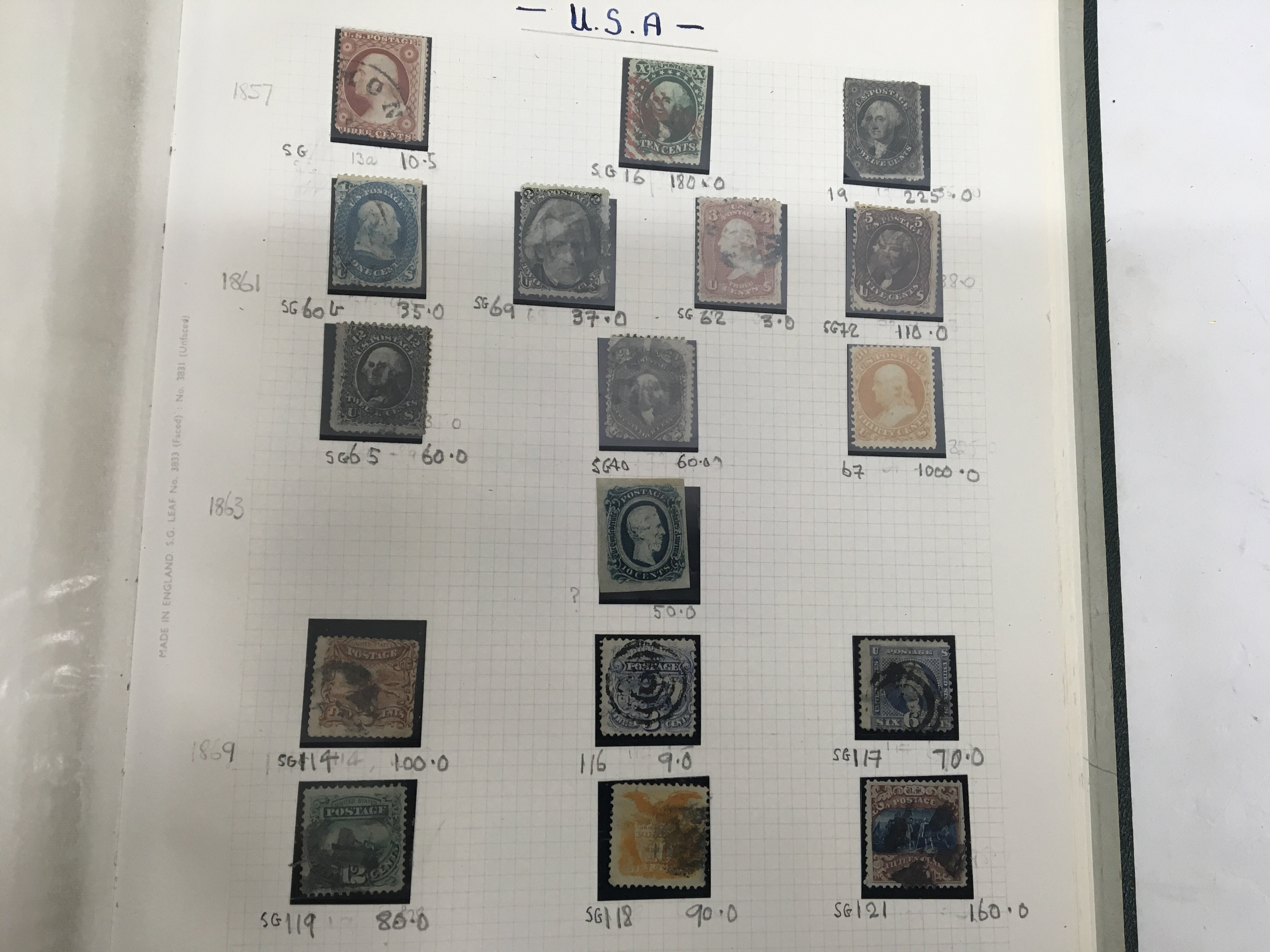 An extensive collection of very early European postage stamps including ...