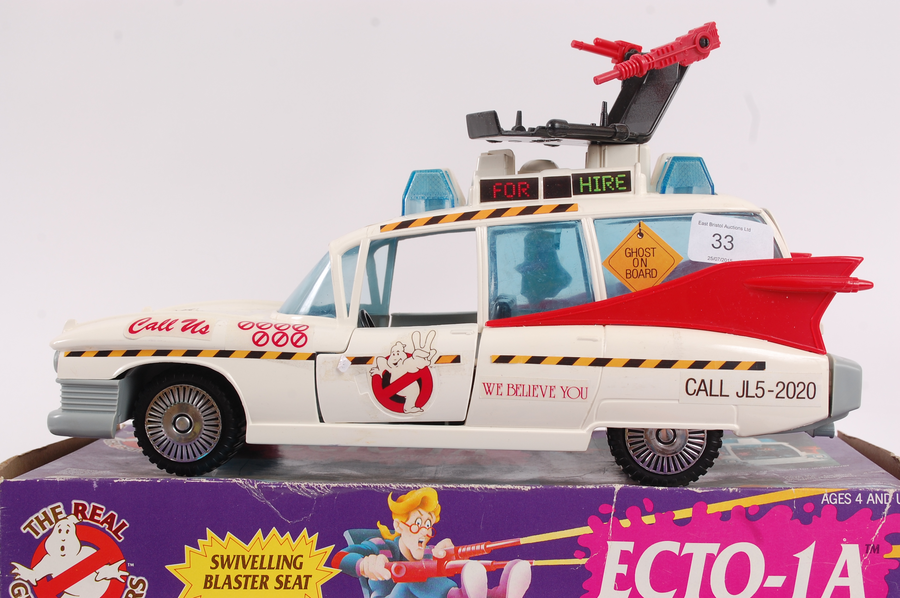 THE REAL GHOSTBUSTERS; An original retro 1980's Kenner Ecto 1A boxed ...