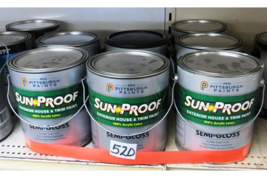 PITTSBURGH PAINTS (PPG) SUNPROOF EXTERIOR SEMI-GLOSS - 100% ACRYLIC ...