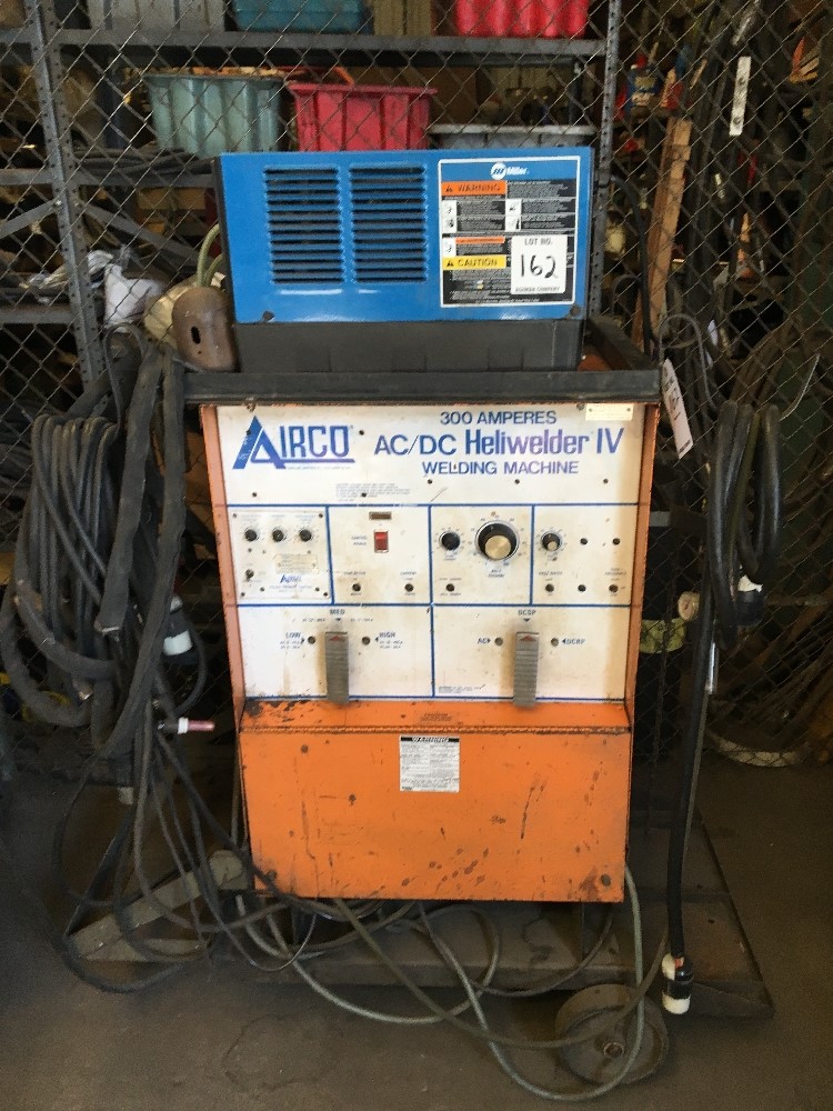 Airco 300 amp ac/dc heliwelder IV welding machine with Miller coolmate ...