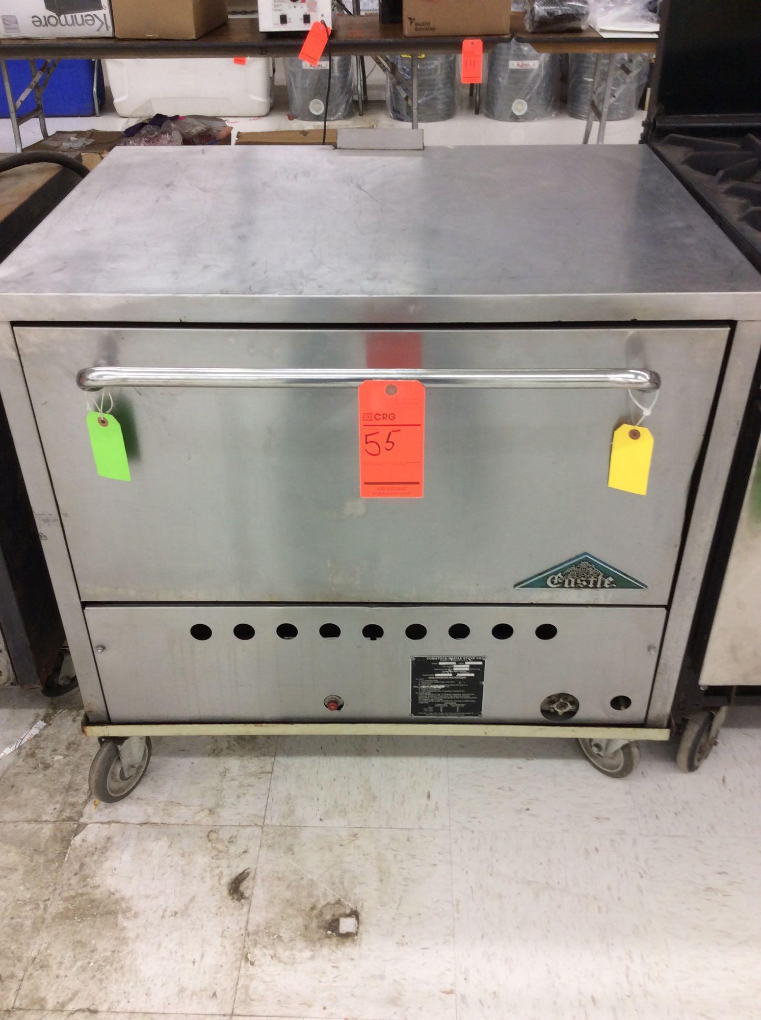Castle-Comstock P-031 Pizza Oven, LP gas, (2) 31-1/2" x 21" hearth ...