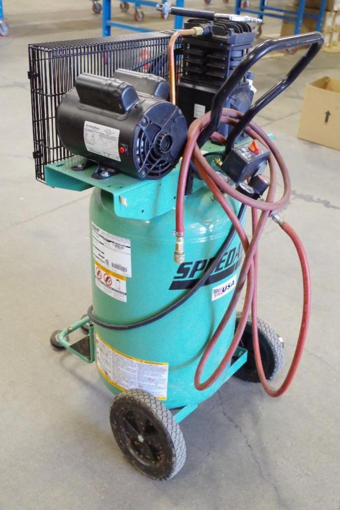 SPEEDAIRE 2.0 HP, 115/230VAC, 20 gal. Portable Electric Barrel Air ...