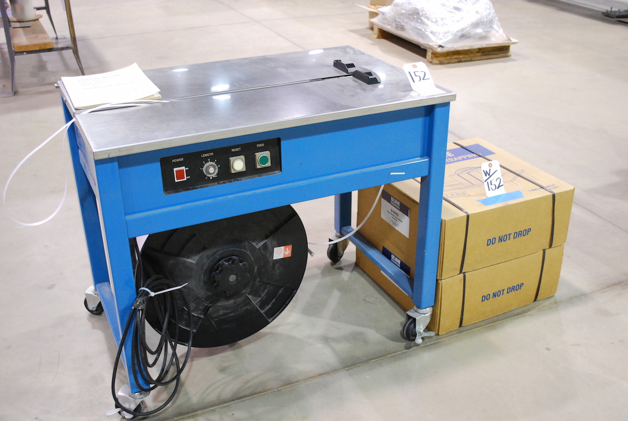 MODEL TP-202 PORTABLE PLASTIC STRAPPING MACHINE: S/N 80132687 (1999); W ...