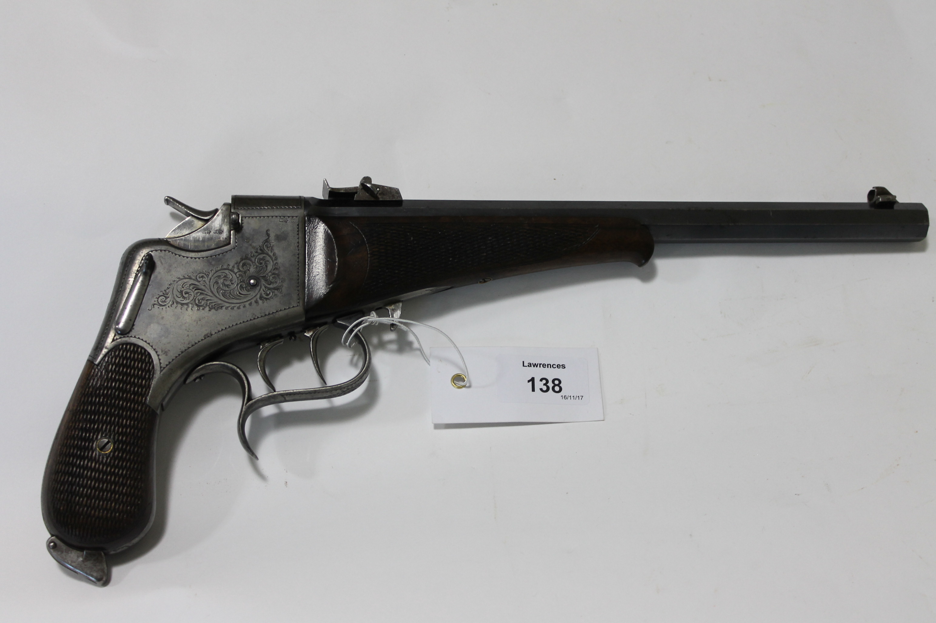 A GERMAN TARGET PISTOL. A well made German single-shot Target Pistol ...