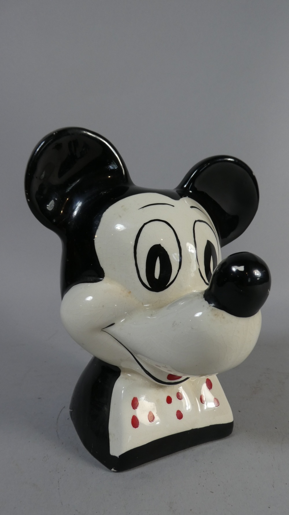 A Ceramic Mickey Mouse Money Box, 16 cm High