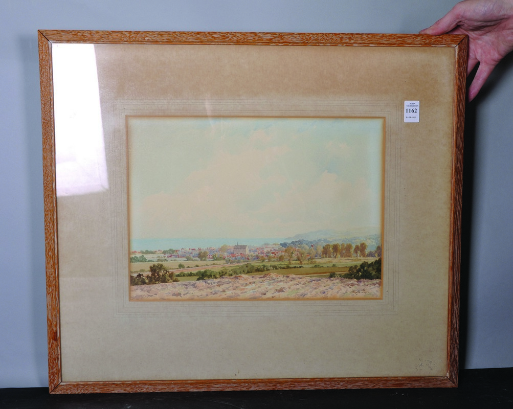 Charles Harrington (1865-1943) British. An Extensive Coastal Scene ...