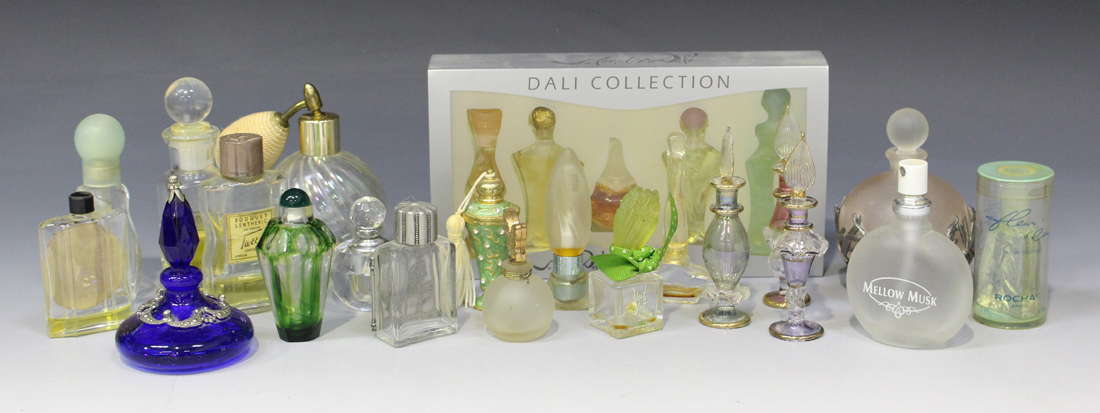 A set of five Salvador Dali 'Dali Collection' miniature perfume bottles ...