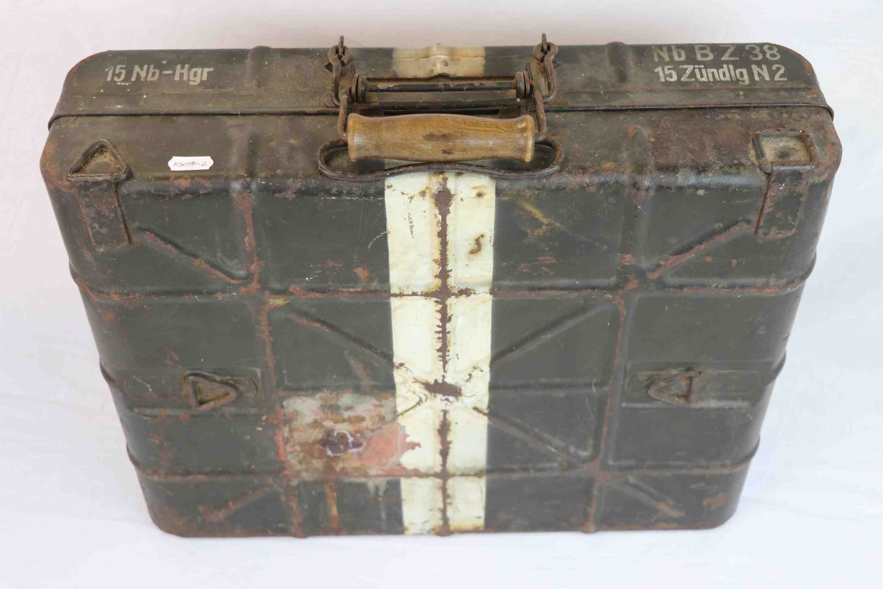 A 1939 Dated World War Two German Grenade Storage Box.
