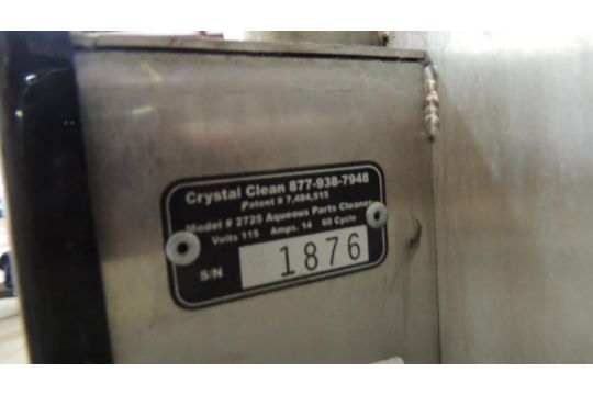 Crystal Clean 2725 Aqueous combination parts cleaner, 115v. HIT ...