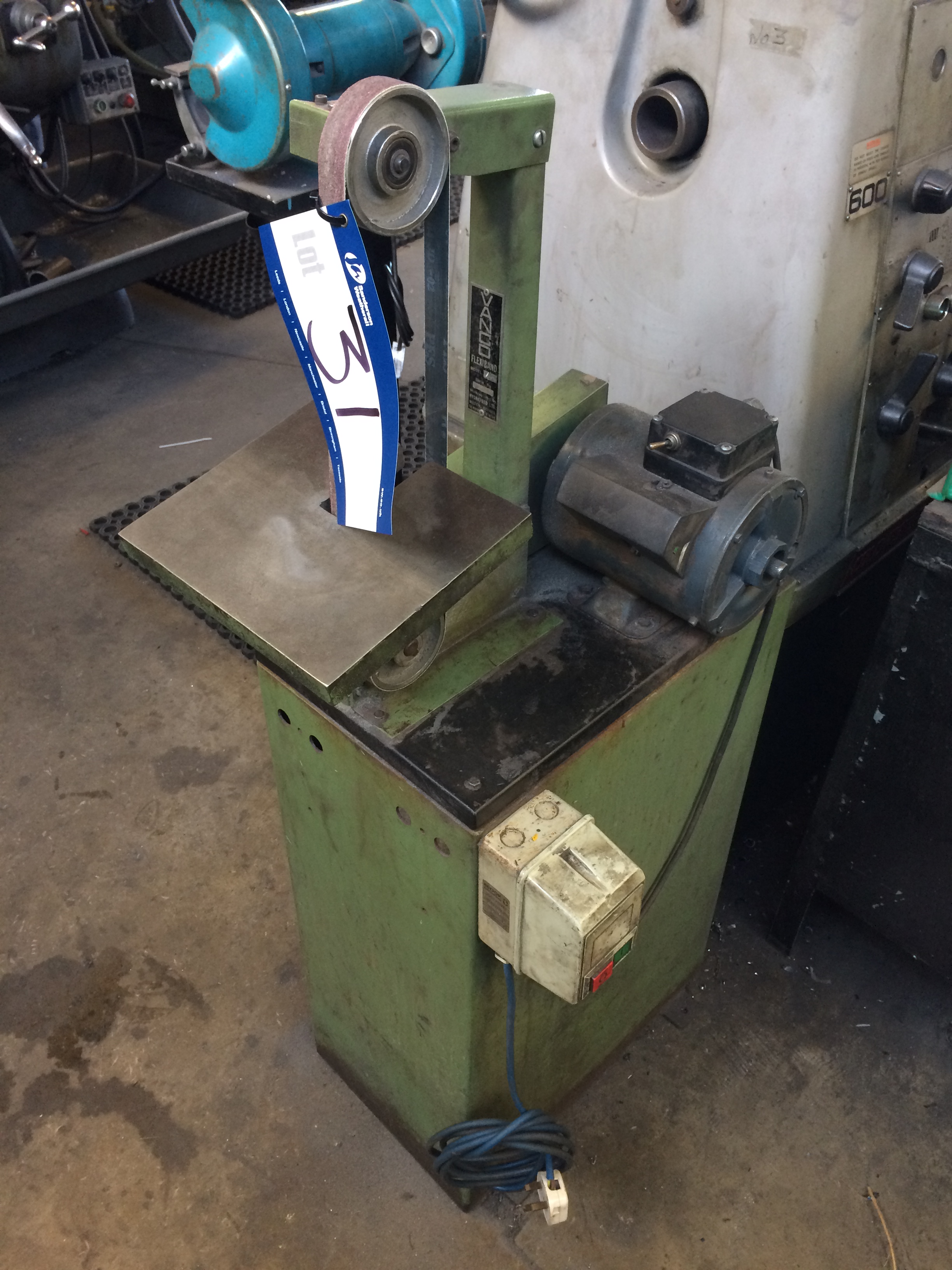 Vanco Flexiband Vertical Belt Linisher, Serial No: 15621