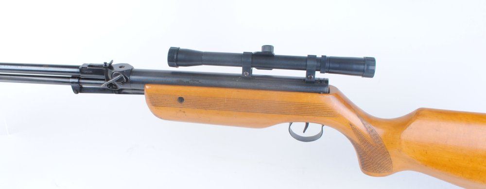 .22 Relum Tornado, under lever air rifle with 4 x 20 SMK scope, no.49897