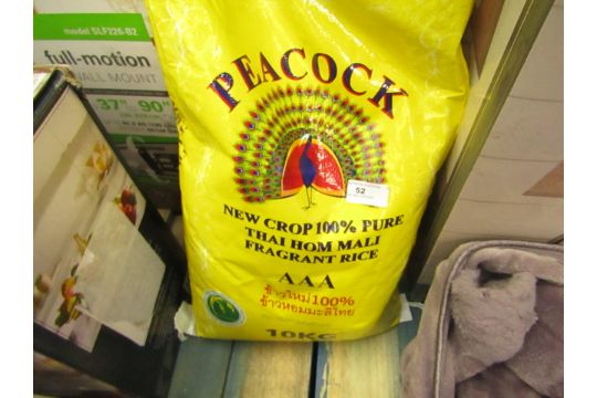 Peacock - AAA RICE 10KG - Packaged.