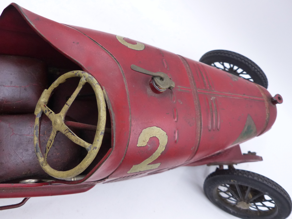 CIJ (PARIS,FRANCE) ALFA ROMEO P2 RACING CAR - LARGE SCALE PRESSED STEEL ...