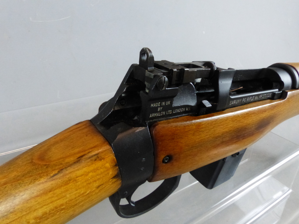 RIFLE. ARMALON LTD. 9mm BOLT ACTION CARBINE CONVERSION OF ENFIELD RIFLE ...