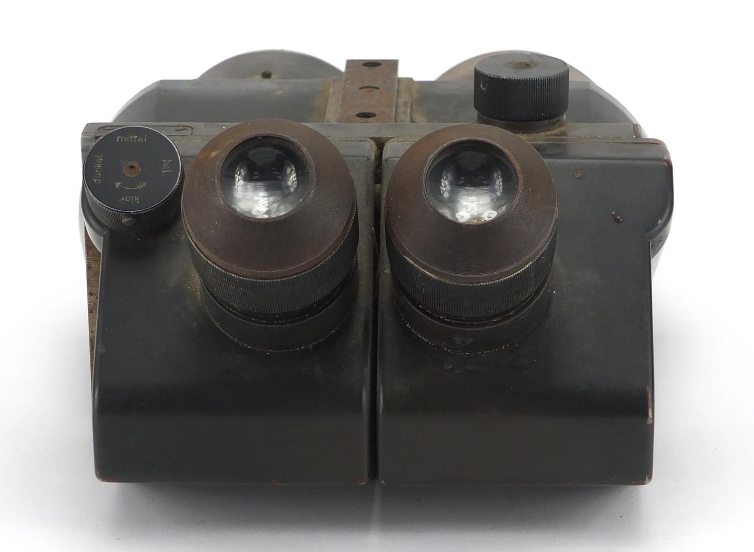 German World War II tank binoculars, inscribed Rathonov and numbered ...