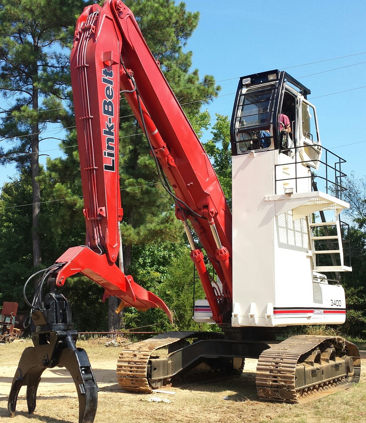 LINK BELT 3400 LOG LOADER; S/N-220011346; W/13,522 HOURS; W/HIGH RISE ...