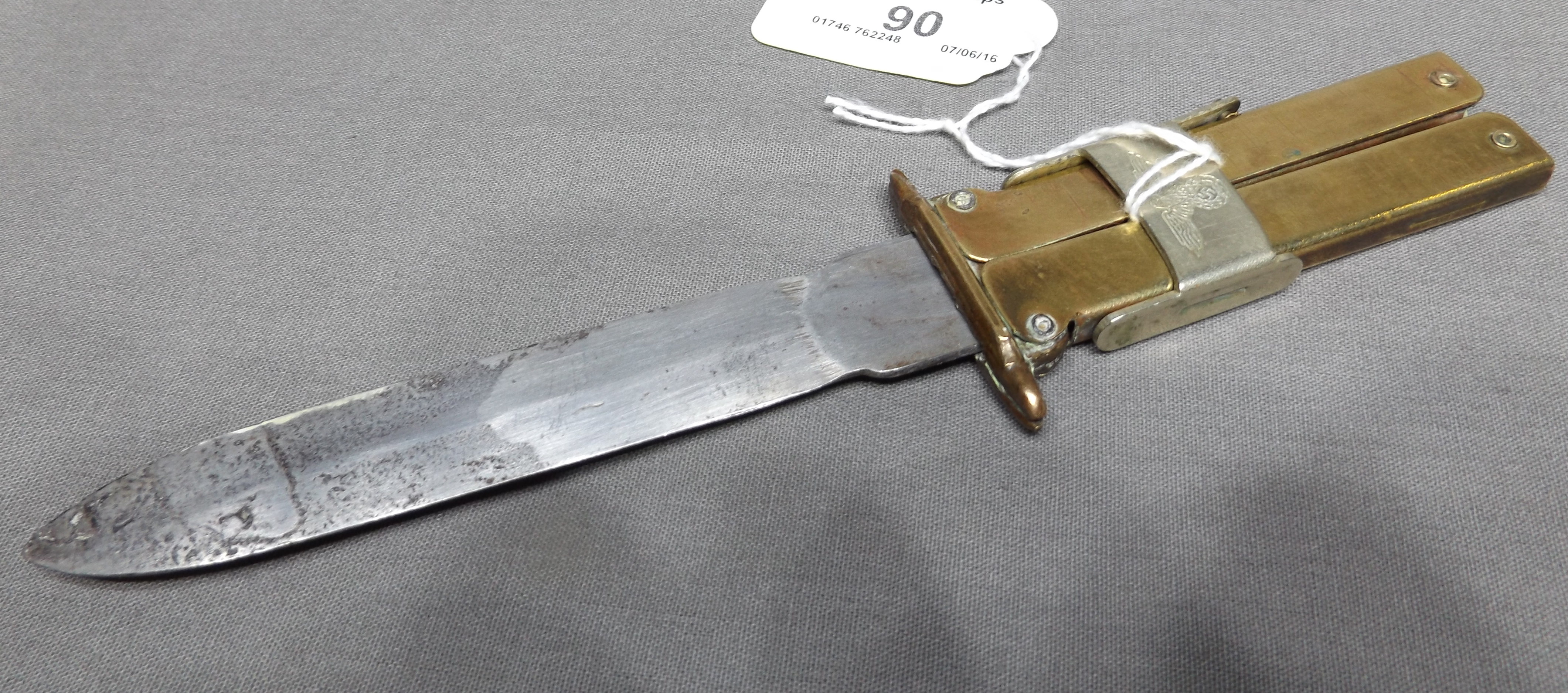 German SS Folding Knife with Luftwaffe Emblems