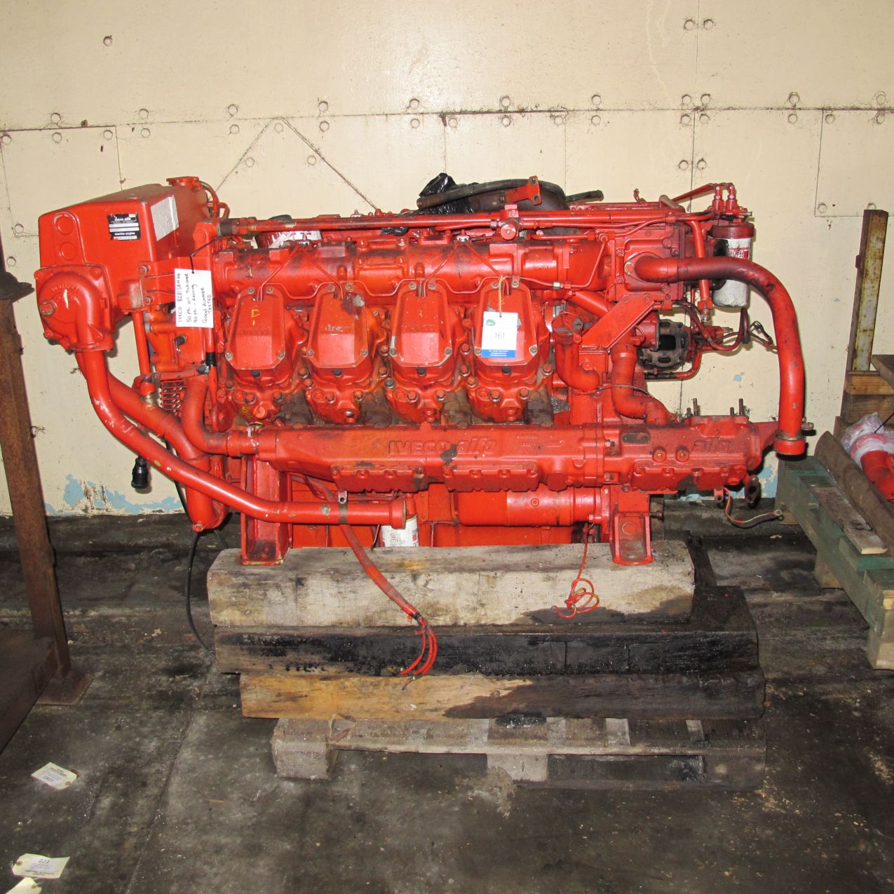 * Diesel Engine Marine; Iveco 8281SRM44 V8 8 cylinder twin turbo, used ...