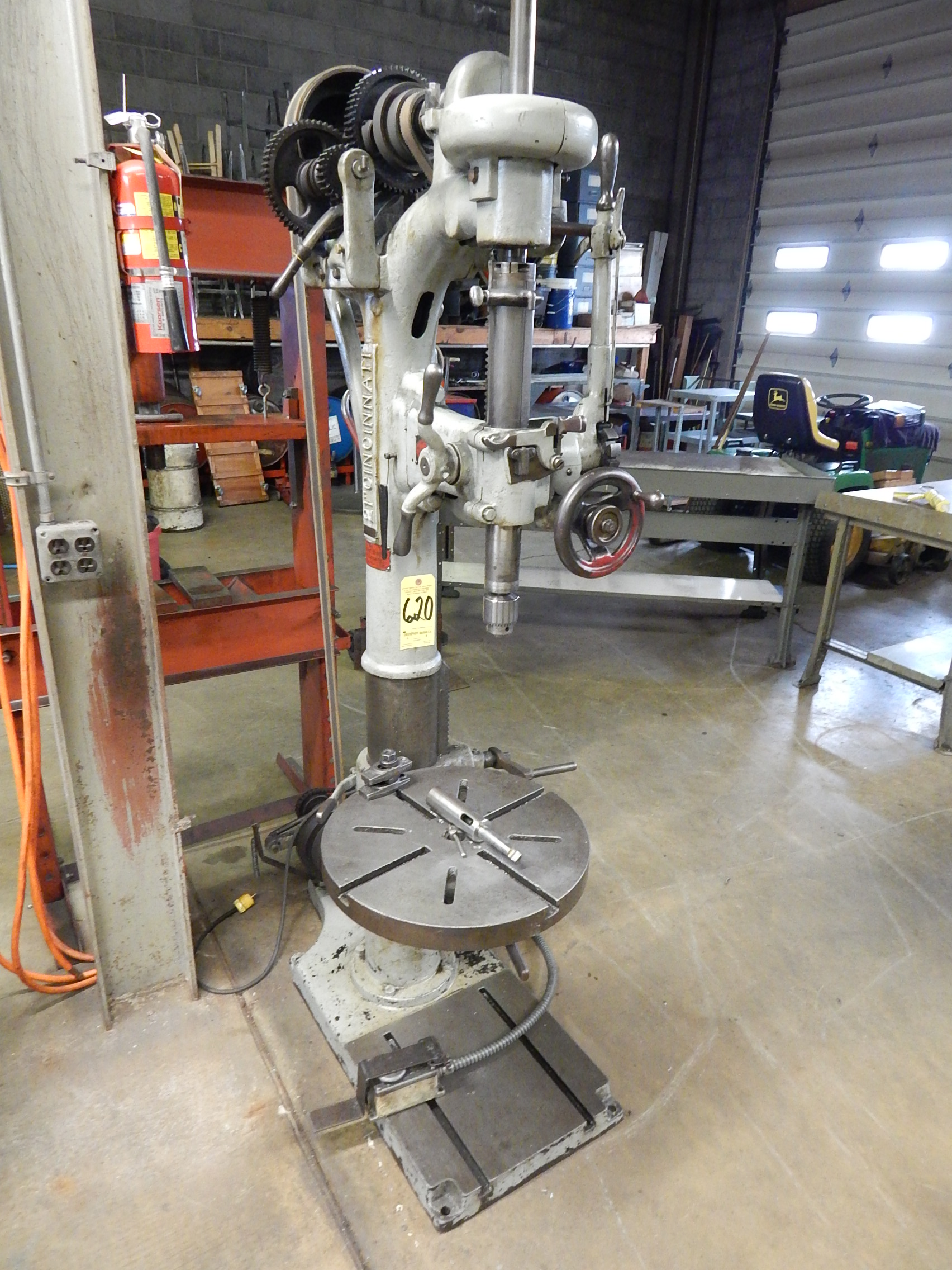 Cincinnati 21 In. Single Spindle Drill Press, s/n A5017, Power Quill ...