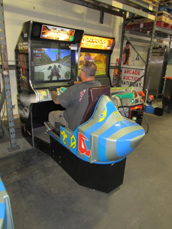 STAR WARS POD RACER DX 33" SEGA ARCADE GAME #2 Item is in used ...
