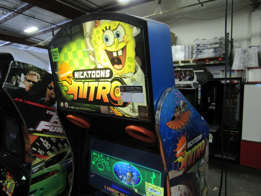 { Choice of lots: 155, 156 } } NICKTOONS NITRO LCD RACING ARCADE GAME ...