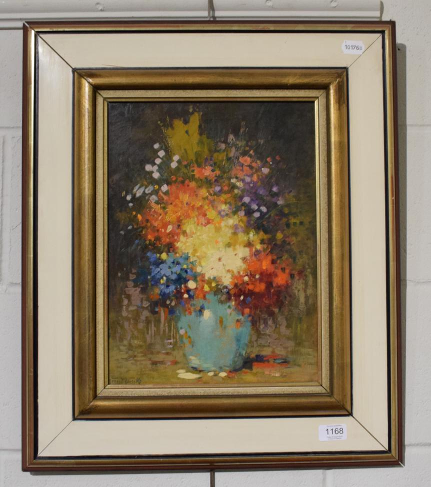 Bernd Funke (1902-1988) Still life of flowers, signed, oil on board ...