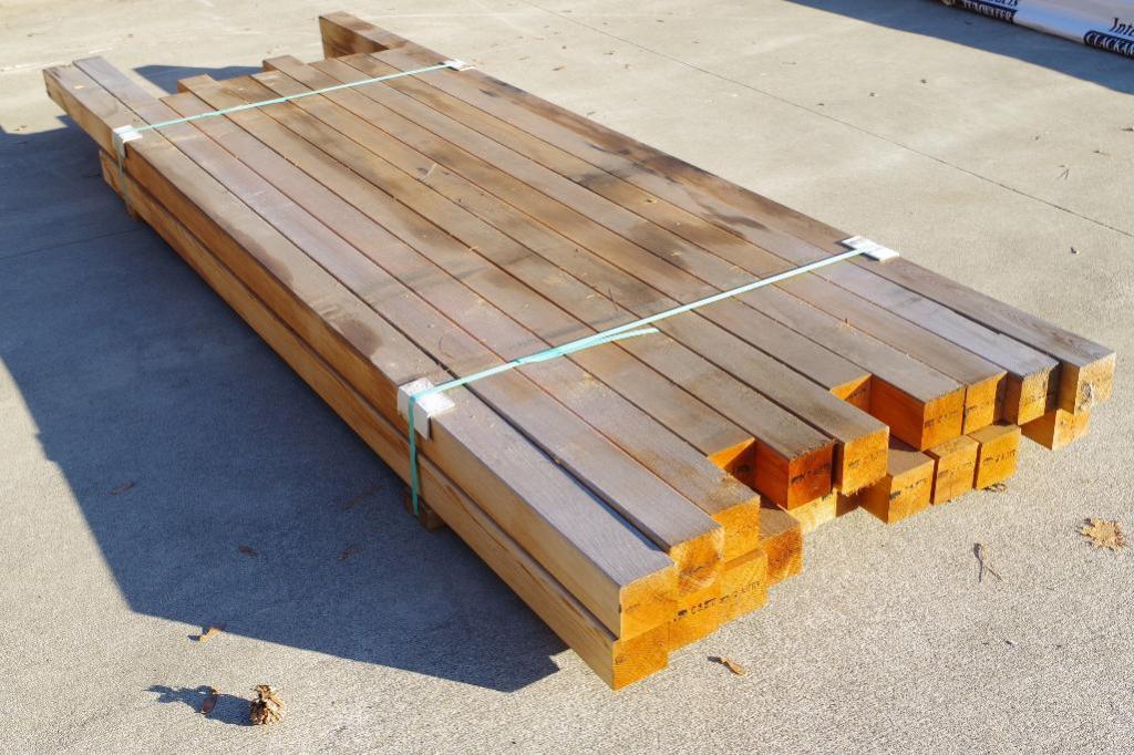 [22] 4x4 Cedar Posts/Lumber: (4) 10' long & (18) 8' long