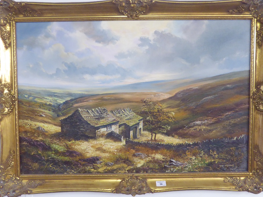 JOHN CORCORAN (MODERN) OIL PAINTING ON CANVAS LANDSCAPE, SIGNED 24" x ...