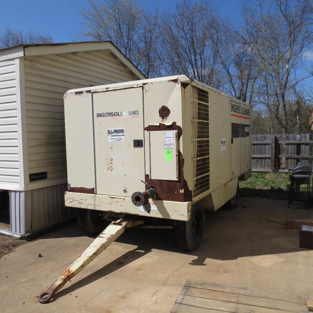 Ingersoll Rand Trailer Mounted Air Compressor, 1600, 100 PSI, 3284 HR ...