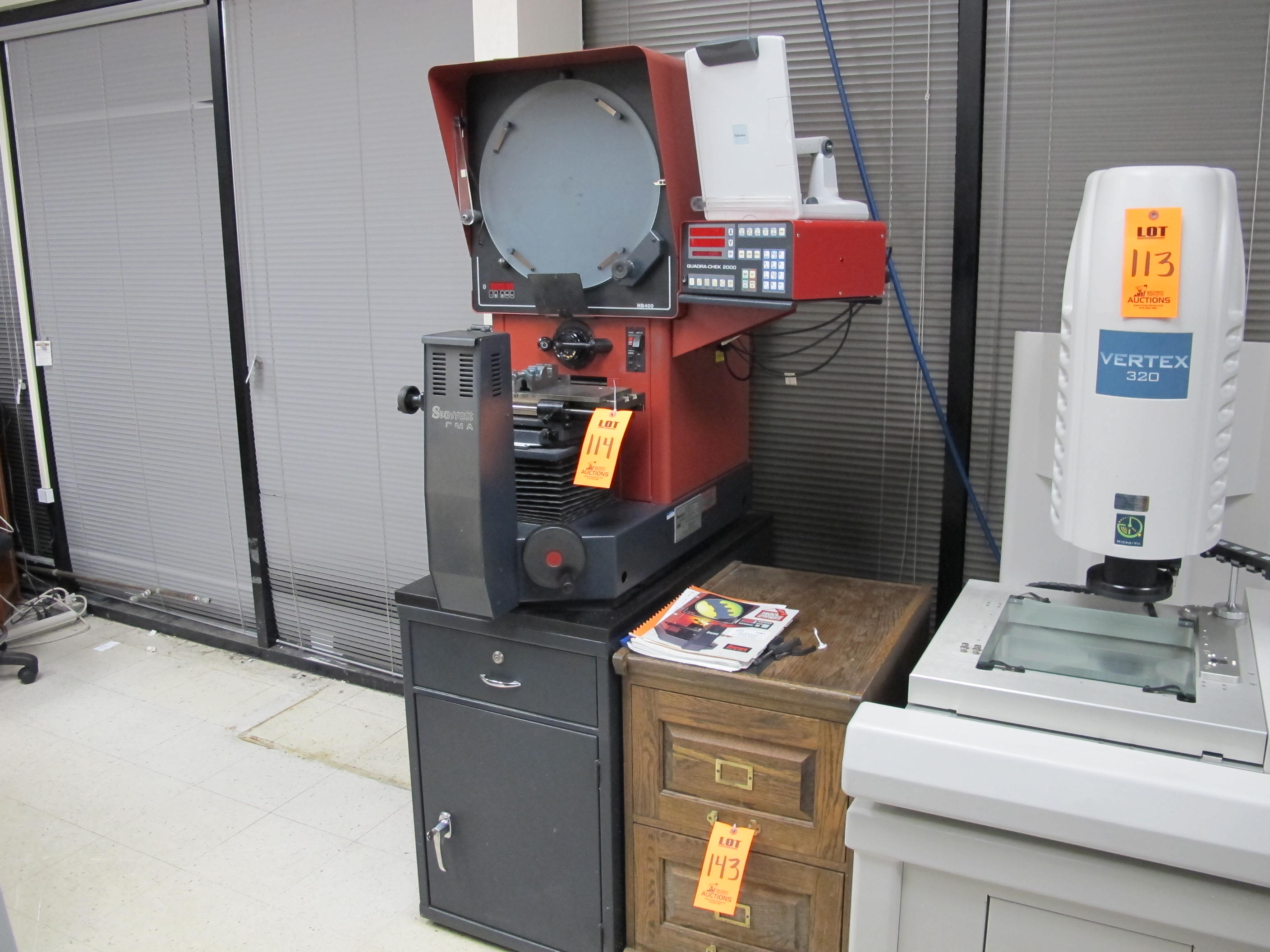 STARRETT MODEL- SIGMA HB400-5 OPTICAL COMPARATOR, BENCH TOP, 16 ...