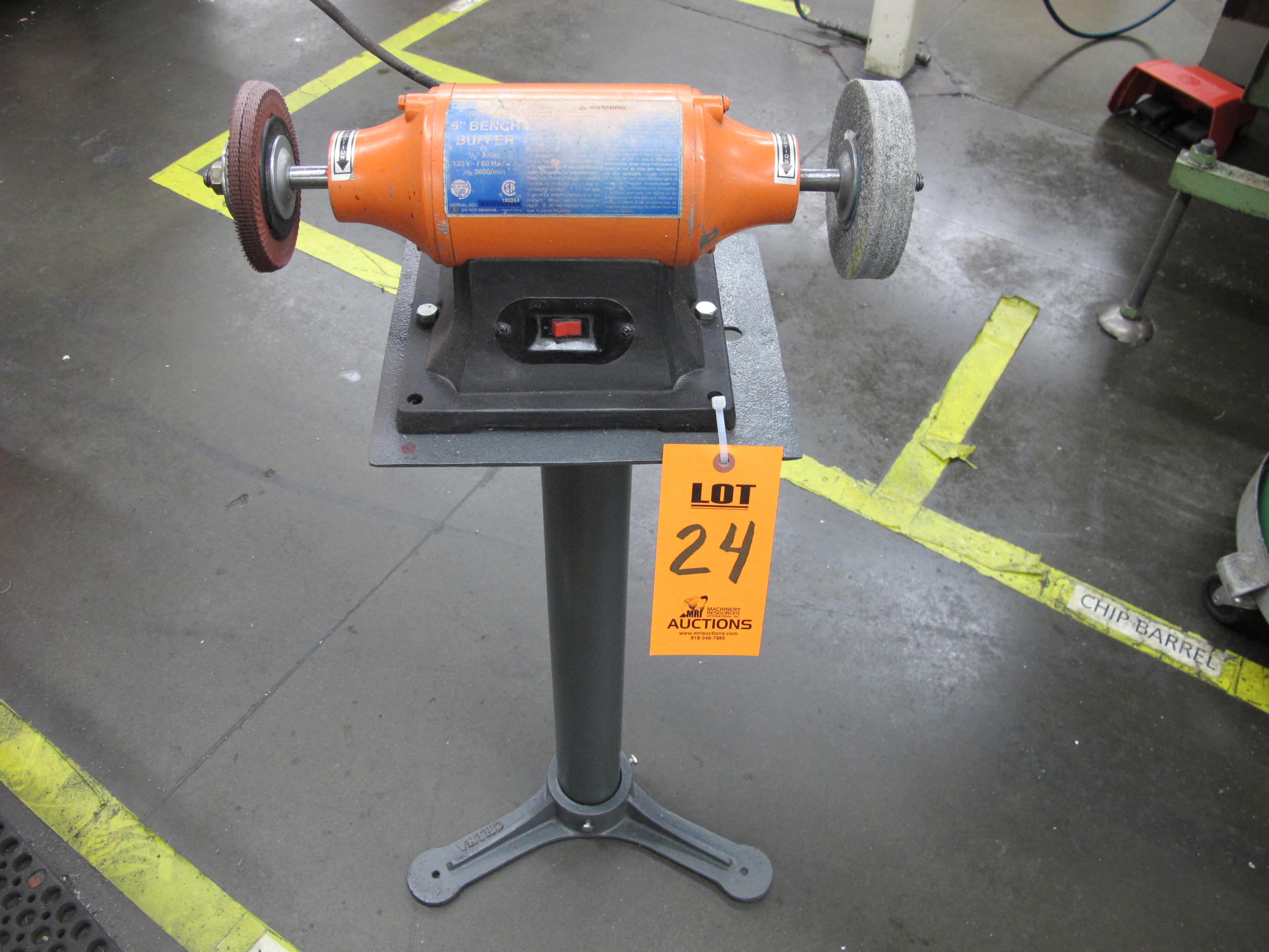 CM 6" ELECTRIC BENCH BUFFER, S/N A100207119