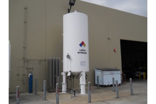 MUE 1500 Gal. Liquid Nitrogen Tank 250 PSI, 350Â°F w/ Evaporator; S/N 767