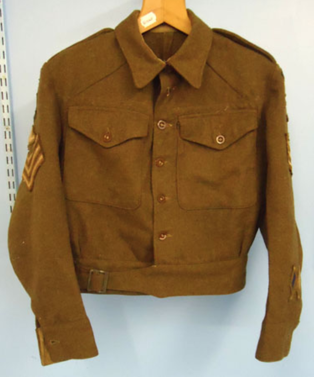 British WW2 1943 Dated Battledress To A Sergeant In The Royal Artillery ...