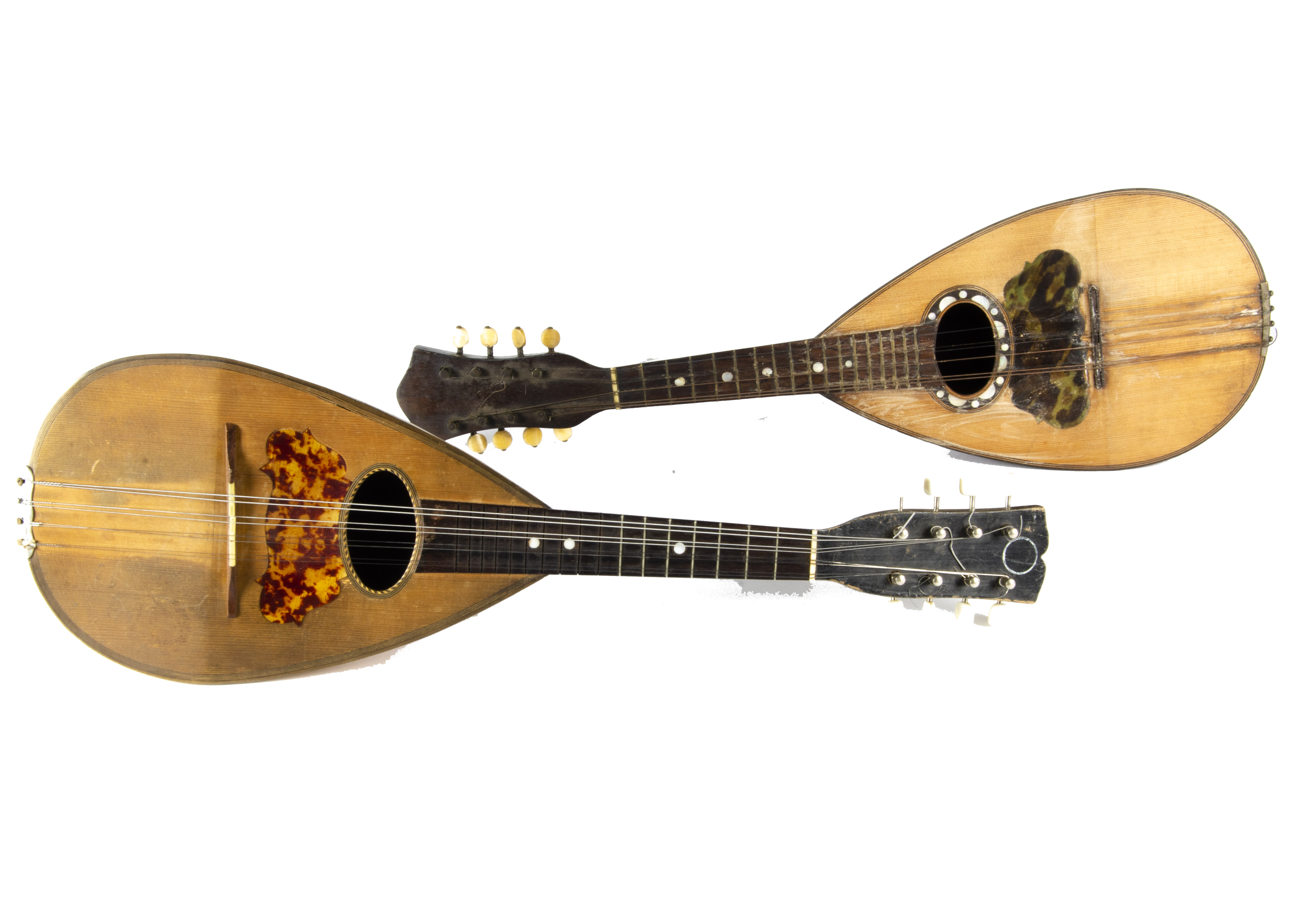 Mandolins, Neapolitan mandolin, labelled Zanoni, with rosewood back ...